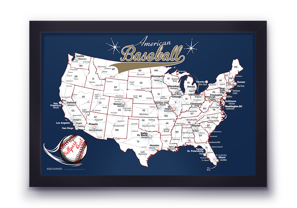 Baseball Stadium Map Milwaukee Brewers – GeoJango Maps