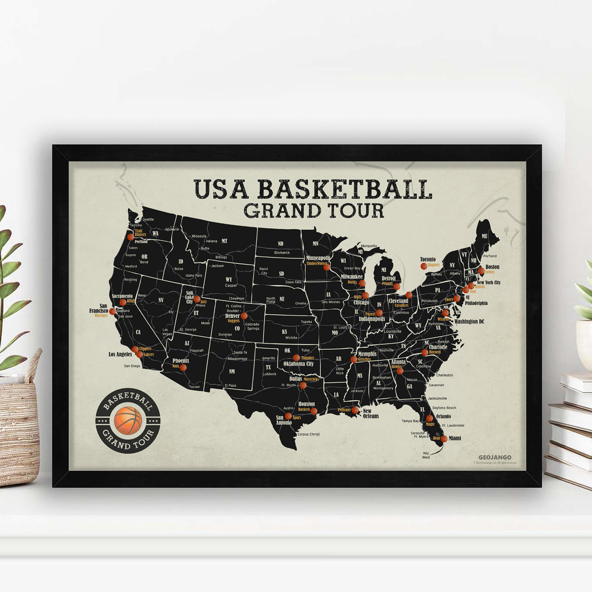 Basketball Sport Maps – GeoJango Maps