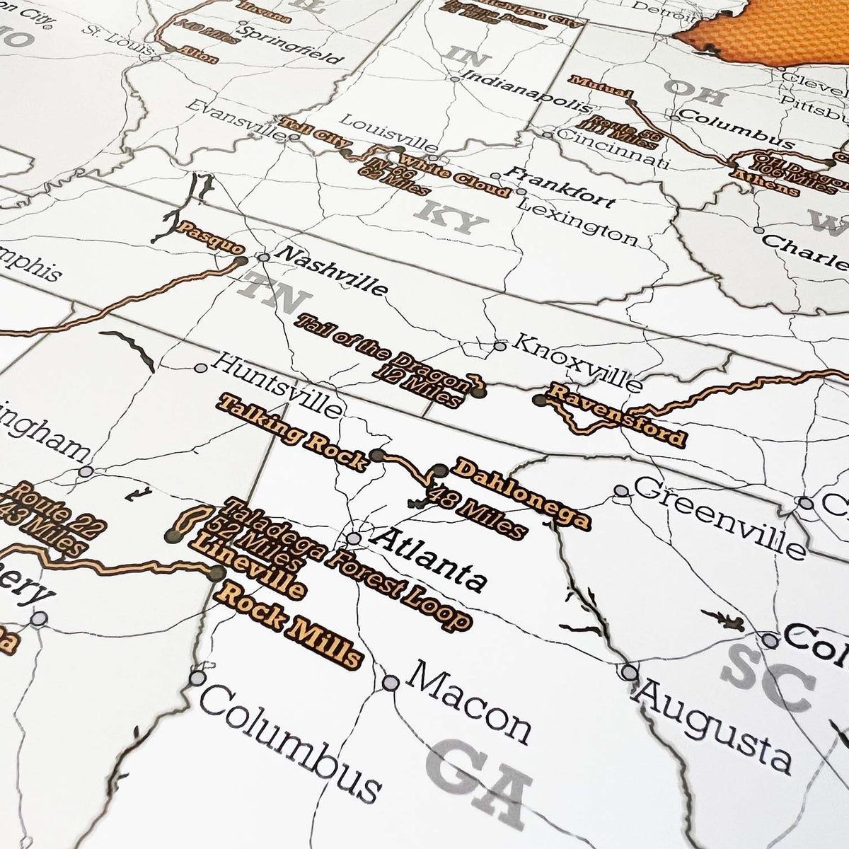 Top USA Motorcycle Road Trips & Routes Map – GeoJango Maps