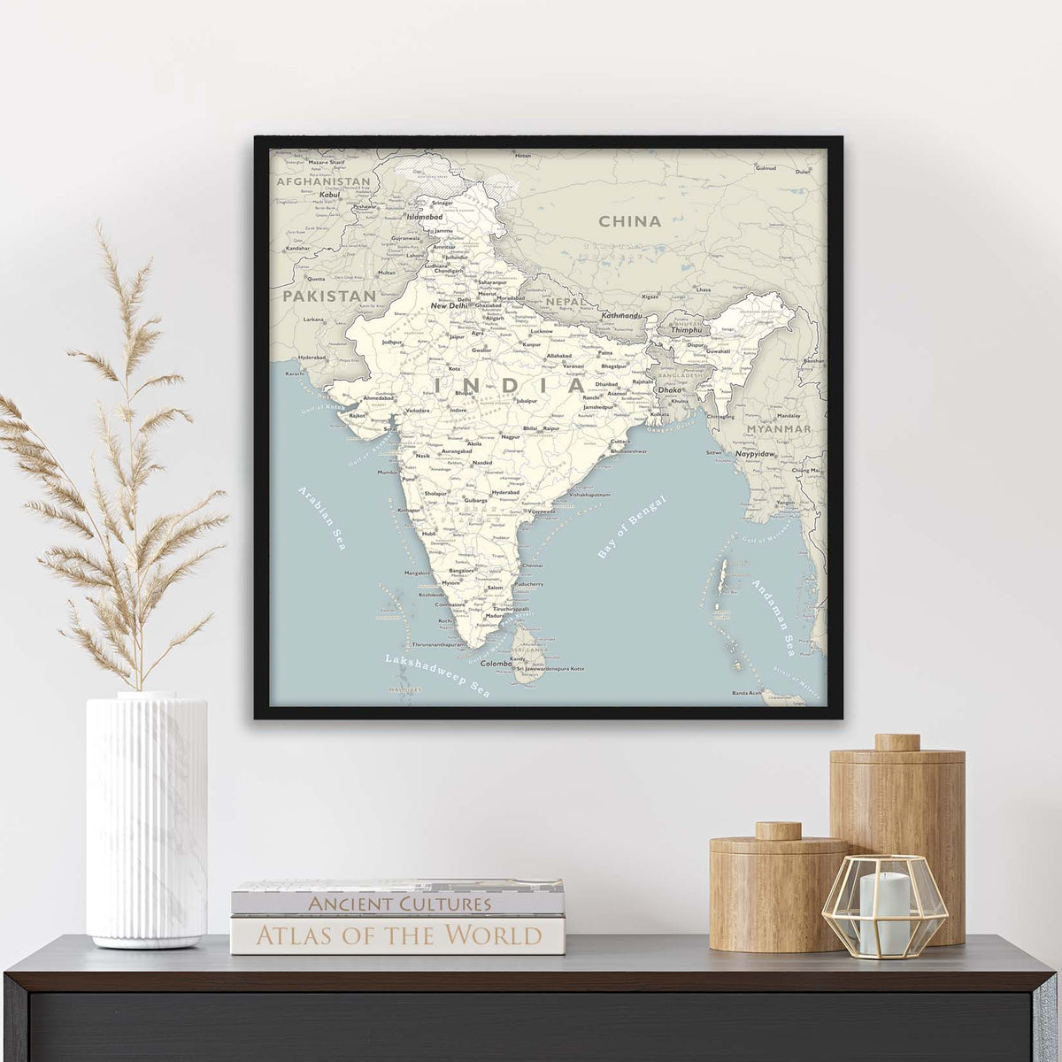 Map of India with states – GeoJango Maps