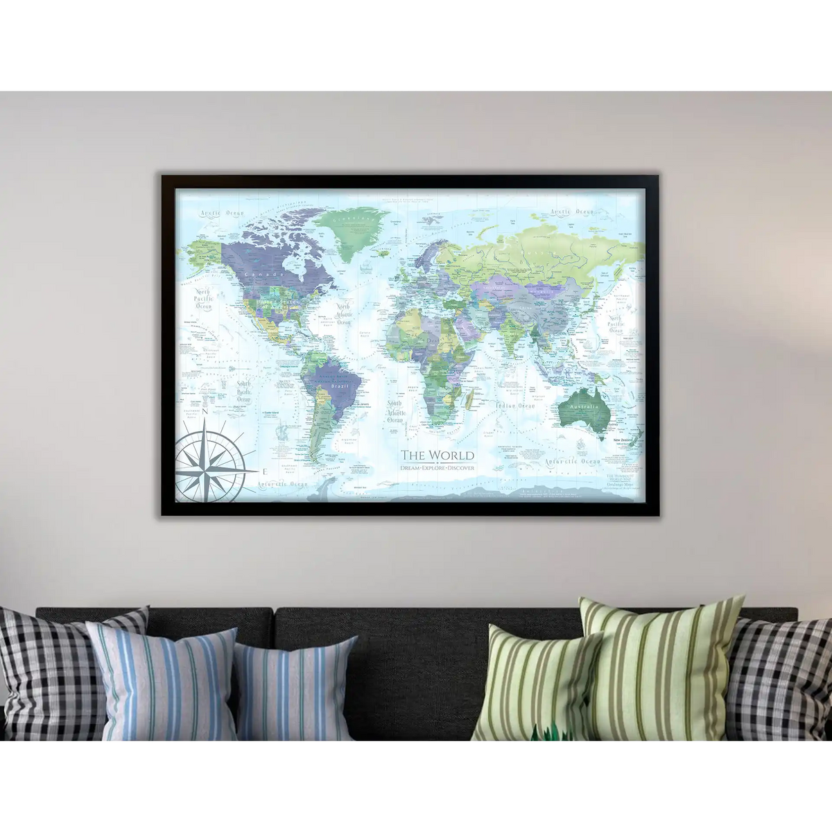 World Push Pin Travel Map – GeoJango Maps