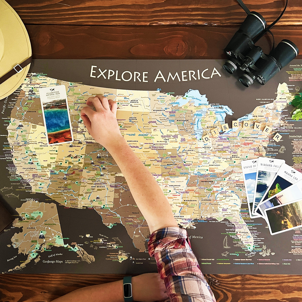 USA Travel Map for RV - Explore America – GeoJango Maps