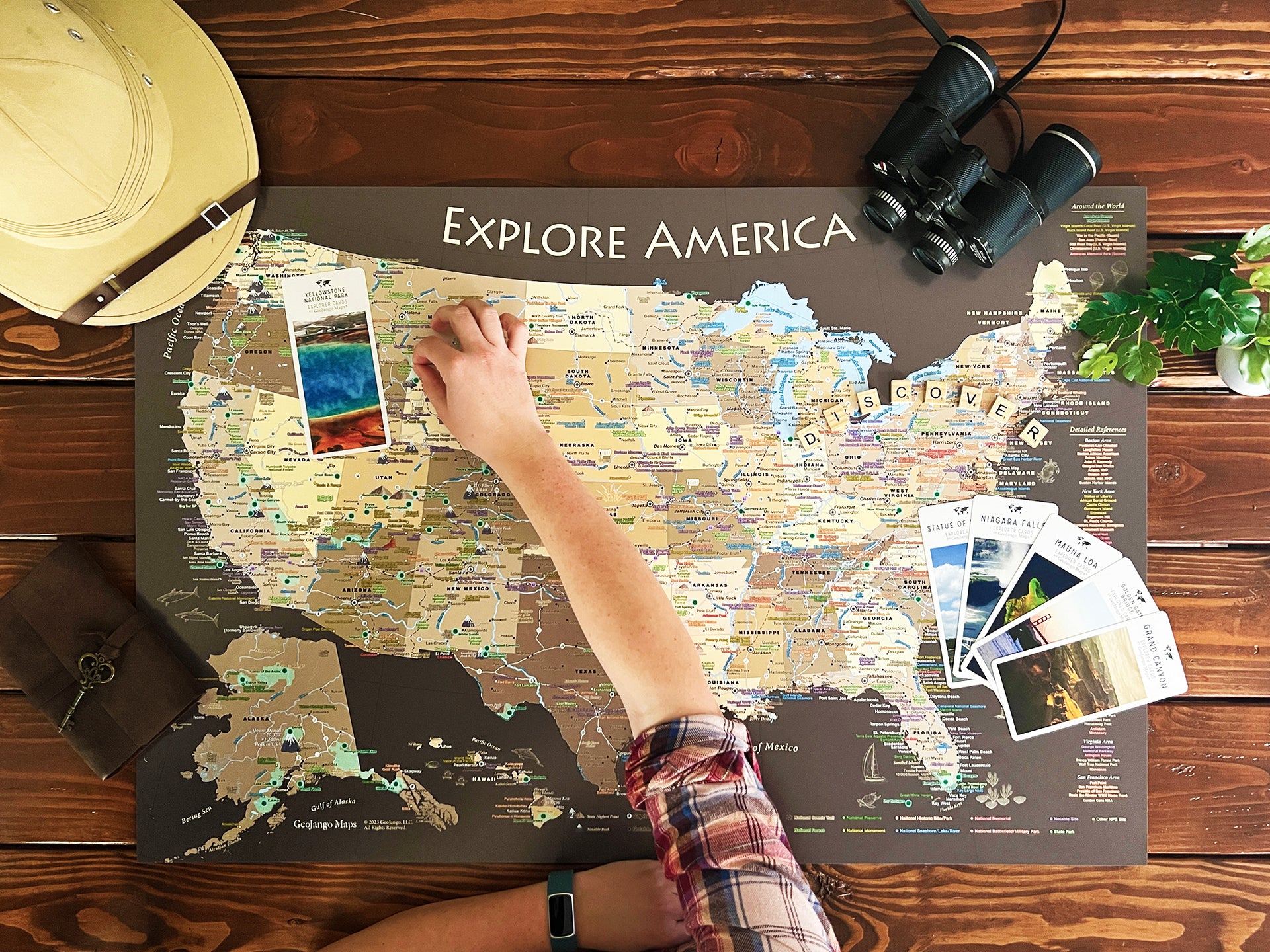 USA Travel Map for RV - Explore America – GeoJango Maps
