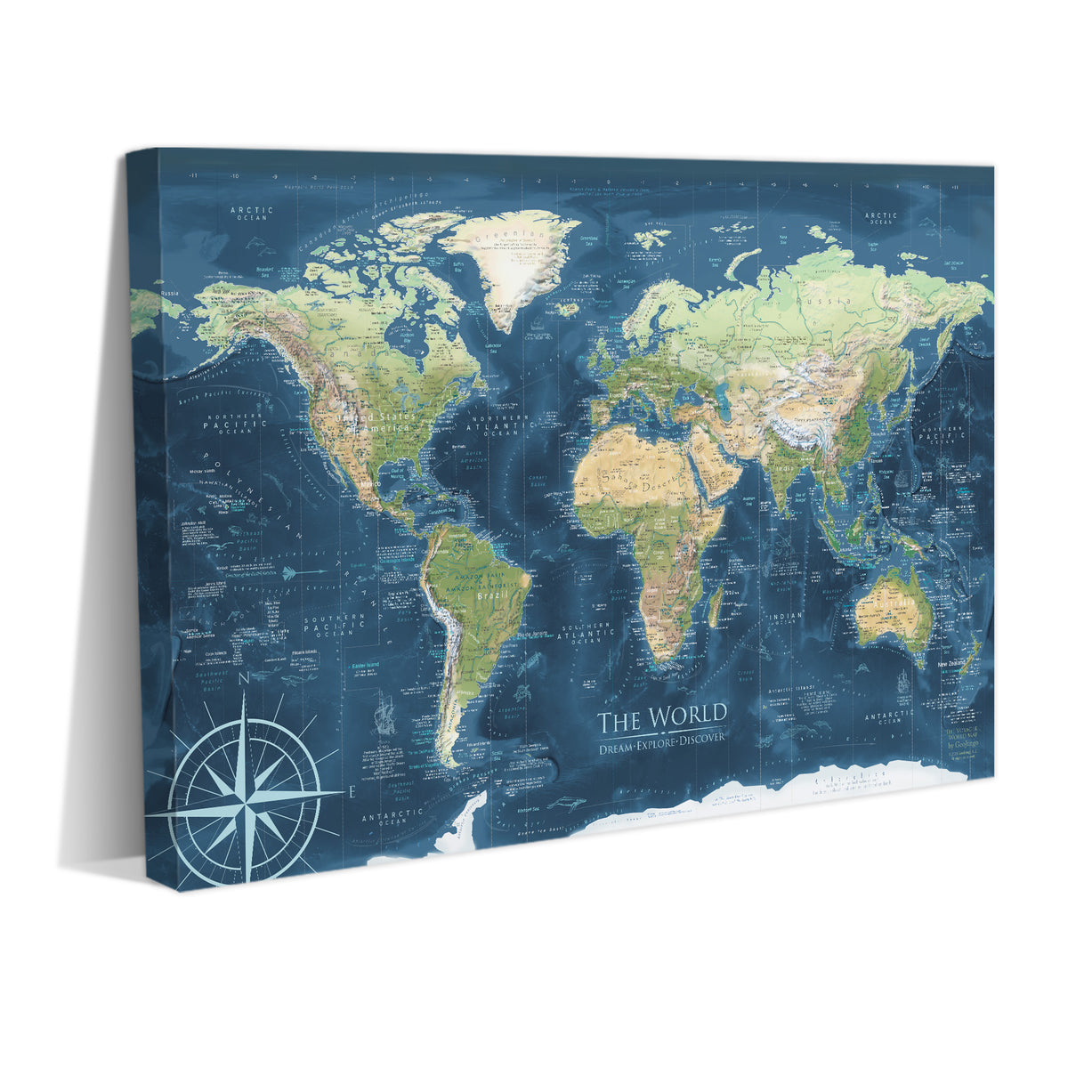 Modern World Push Pin Map: Voyager 1 Edition – GeoJango Maps