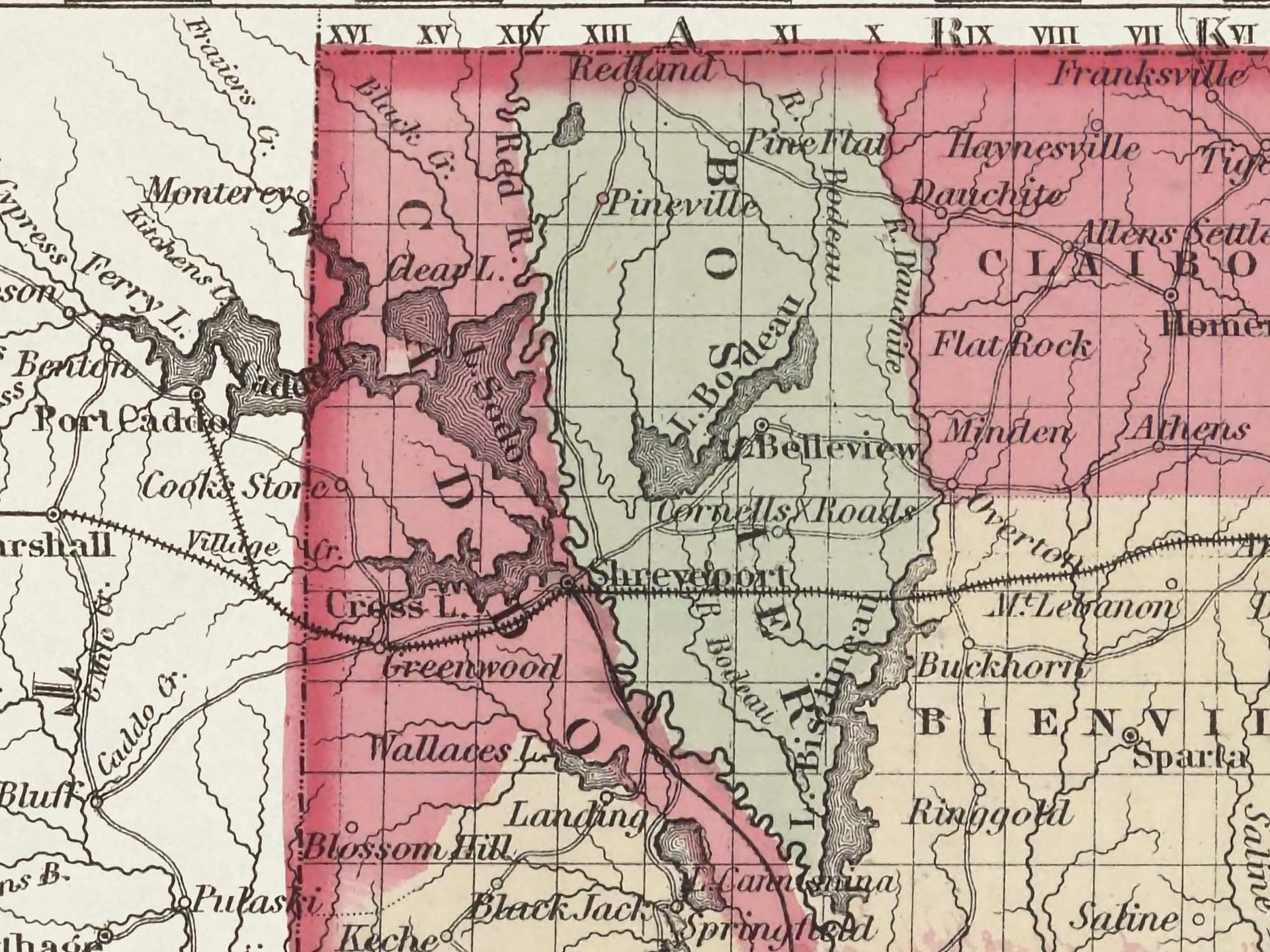 Antique Louisiana Map – GeoJango Maps