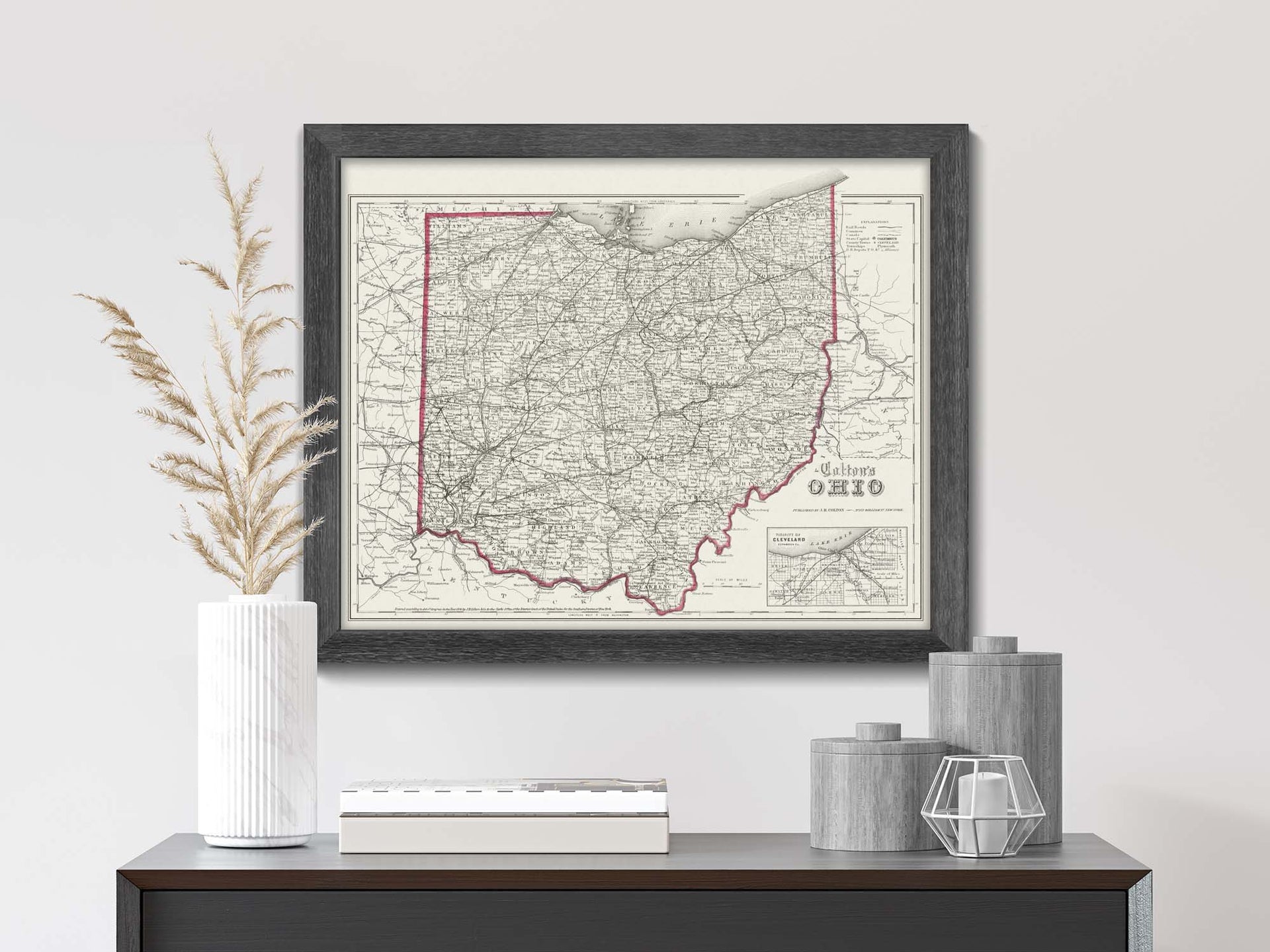 Historic State of Ohio Map – GeoJango Maps