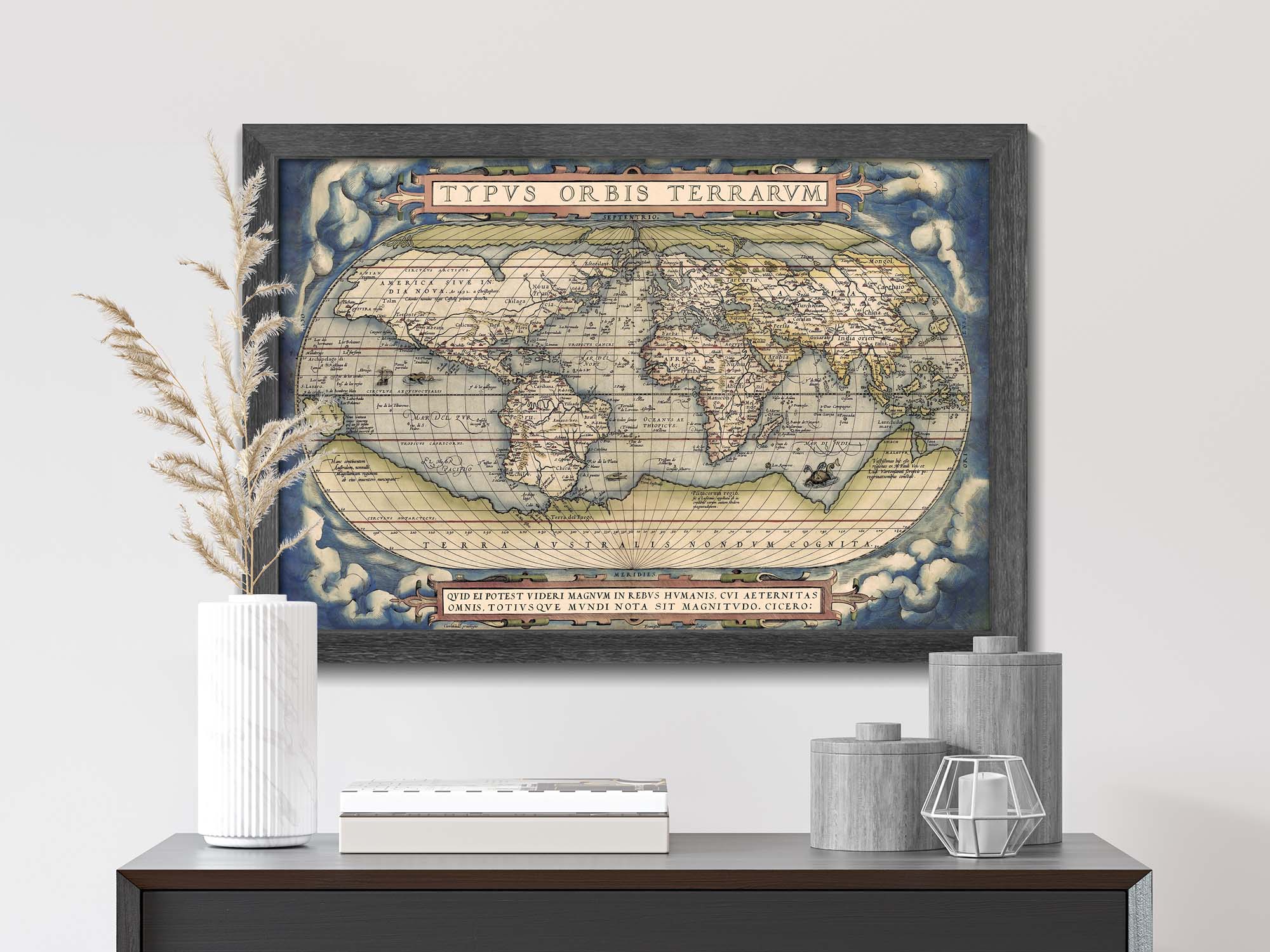 Ortelius World Map – GeoJango Maps