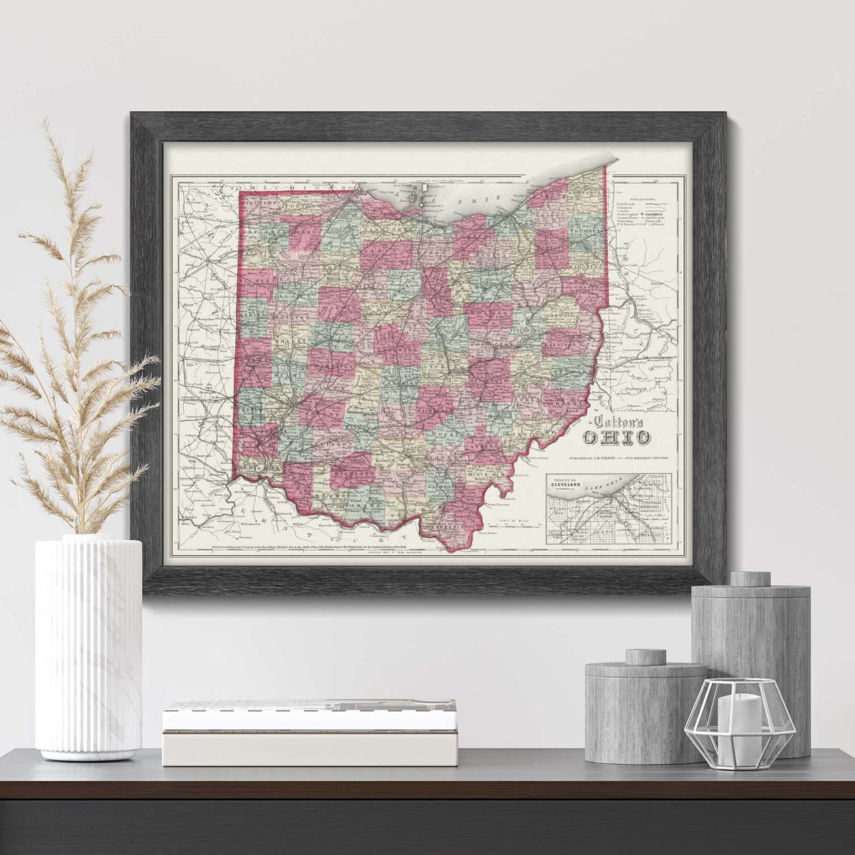 Historic State of Ohio Map – GeoJango Maps