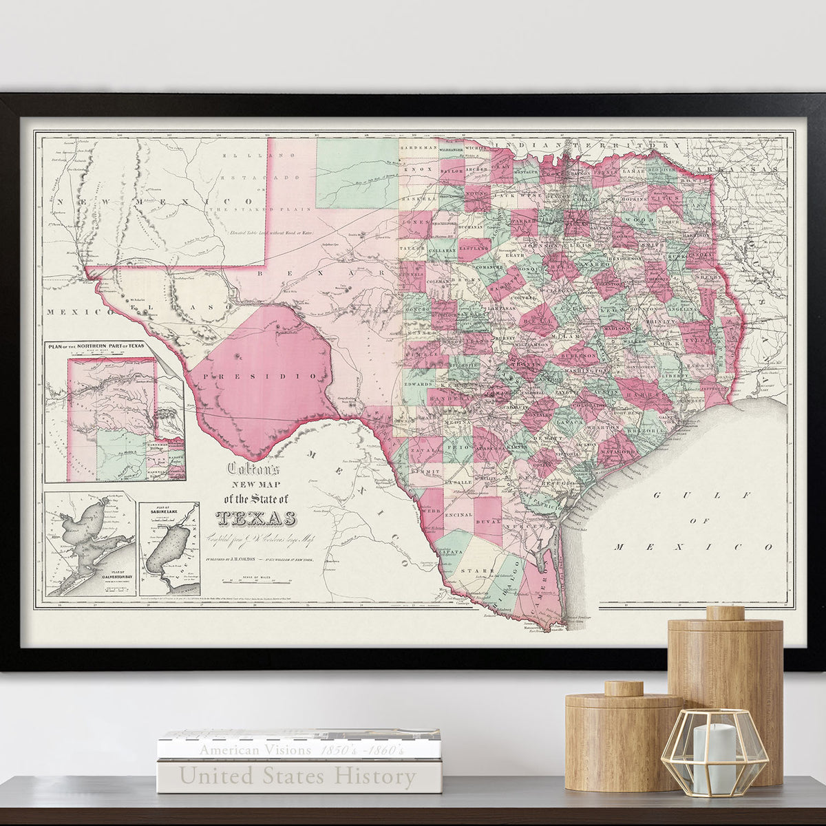 Historic Texas Map – GeoJango Maps