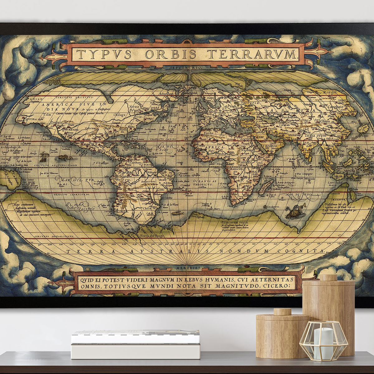 Ortelius World Map – GeoJango Maps