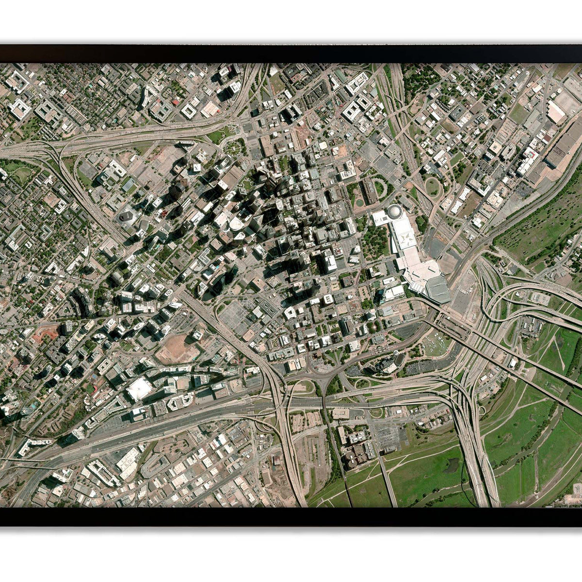 Downtown Dallas View from Space – GeoJango Maps