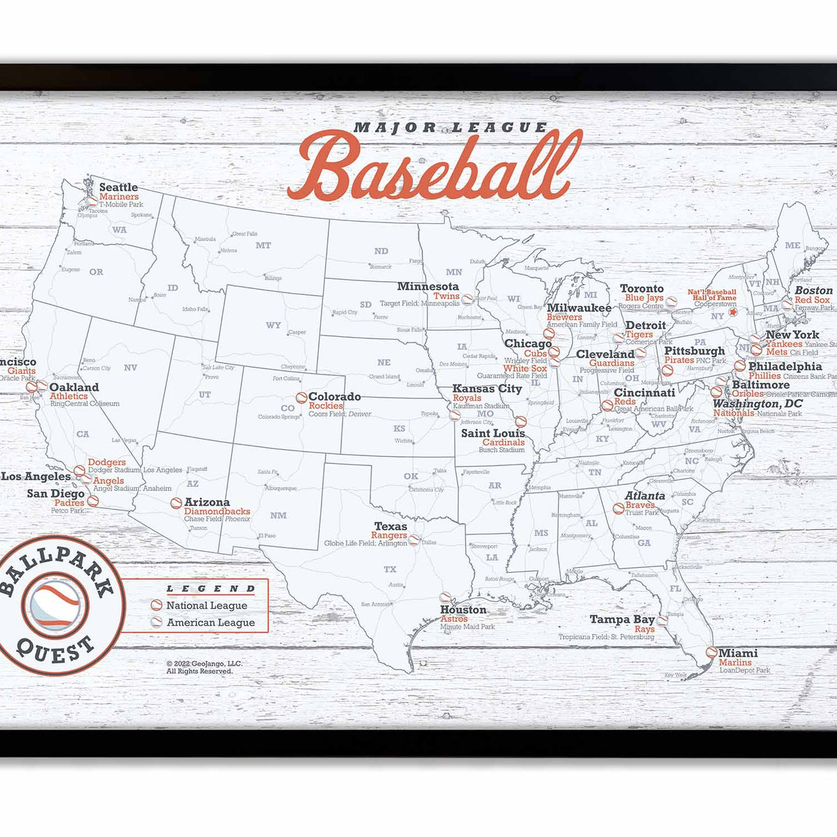 Baseball Stadium Maps – GeoJango Maps