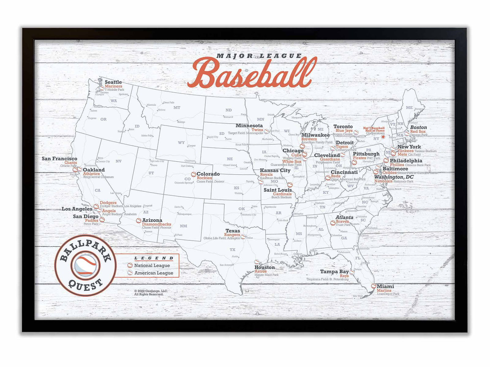 Baseball Stadium Maps – GeoJango Maps