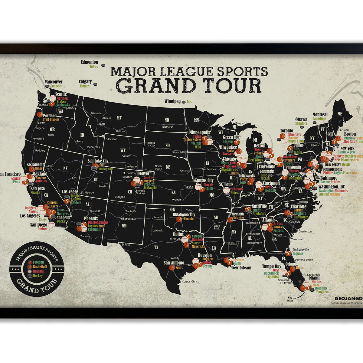 Grand Tour 4 Sports Stadium Map – GeoJango Maps