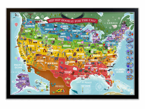 United States Map For Kids – GeoJango Maps