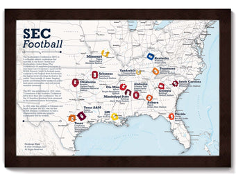 SEC College Football Stadium Map – GeoJango Maps