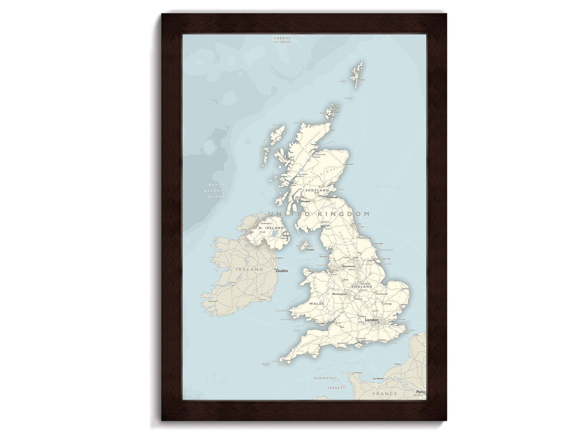 Detailed Map of England and United Kingdom – GeoJango Maps