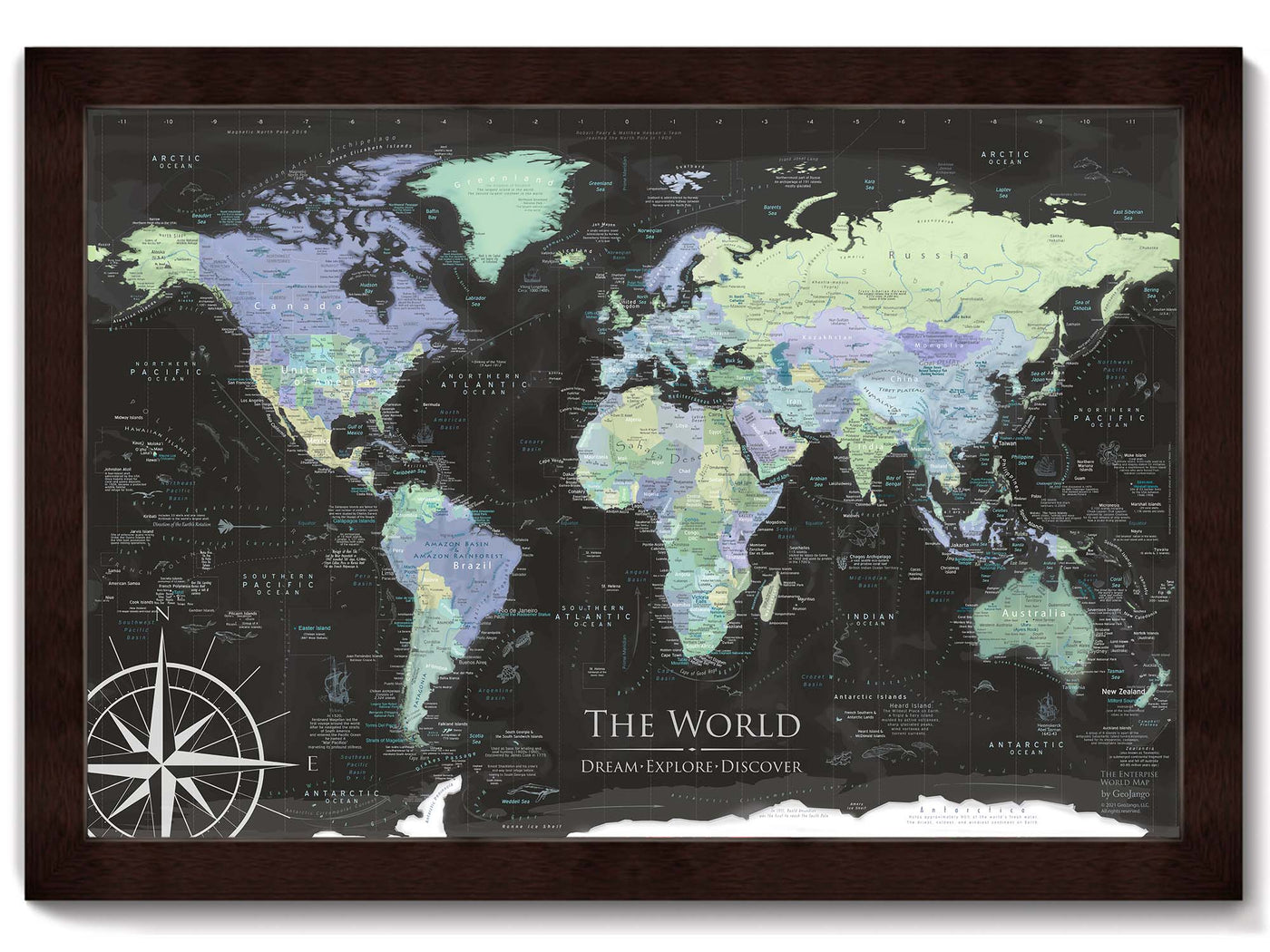World travel map – GeoJango Maps