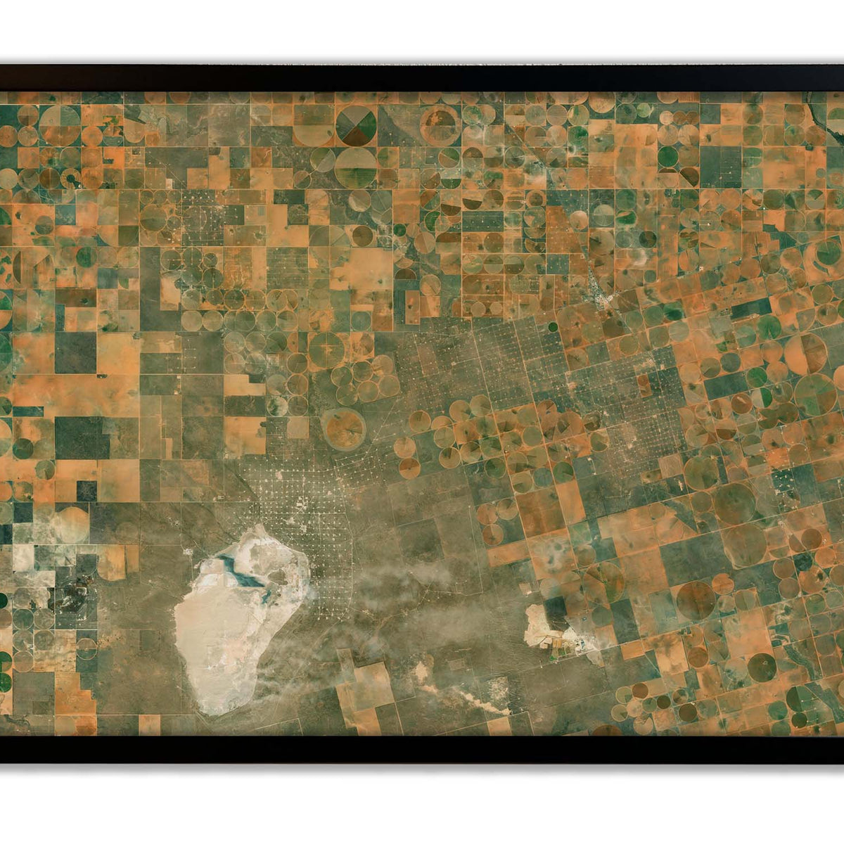 Texas Ranch Abstract Art | Photo of farmland from above – GeoJango Maps