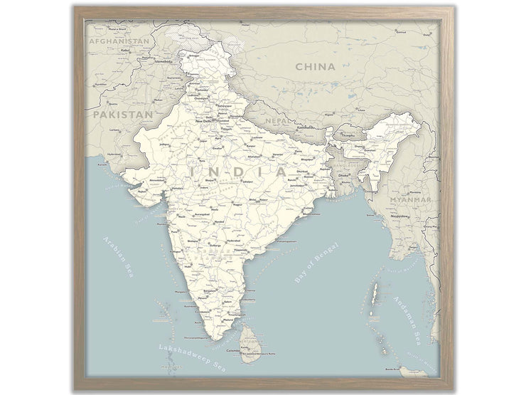Map of India with states – GeoJango Maps