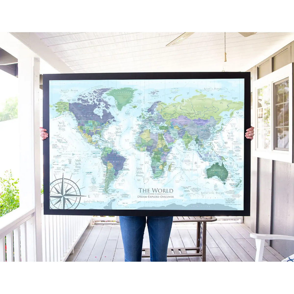 World Push Pin Travel Map – GeoJango Maps