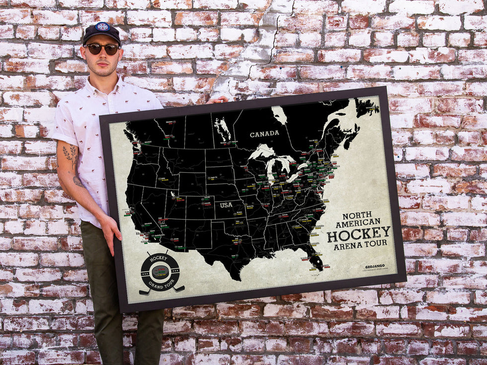 NHL AHL ECHL Hockey Teams Map – GeoJango Maps