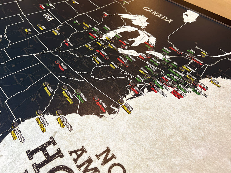 NHL AHL ECHL Hockey Teams Map – GeoJango Maps