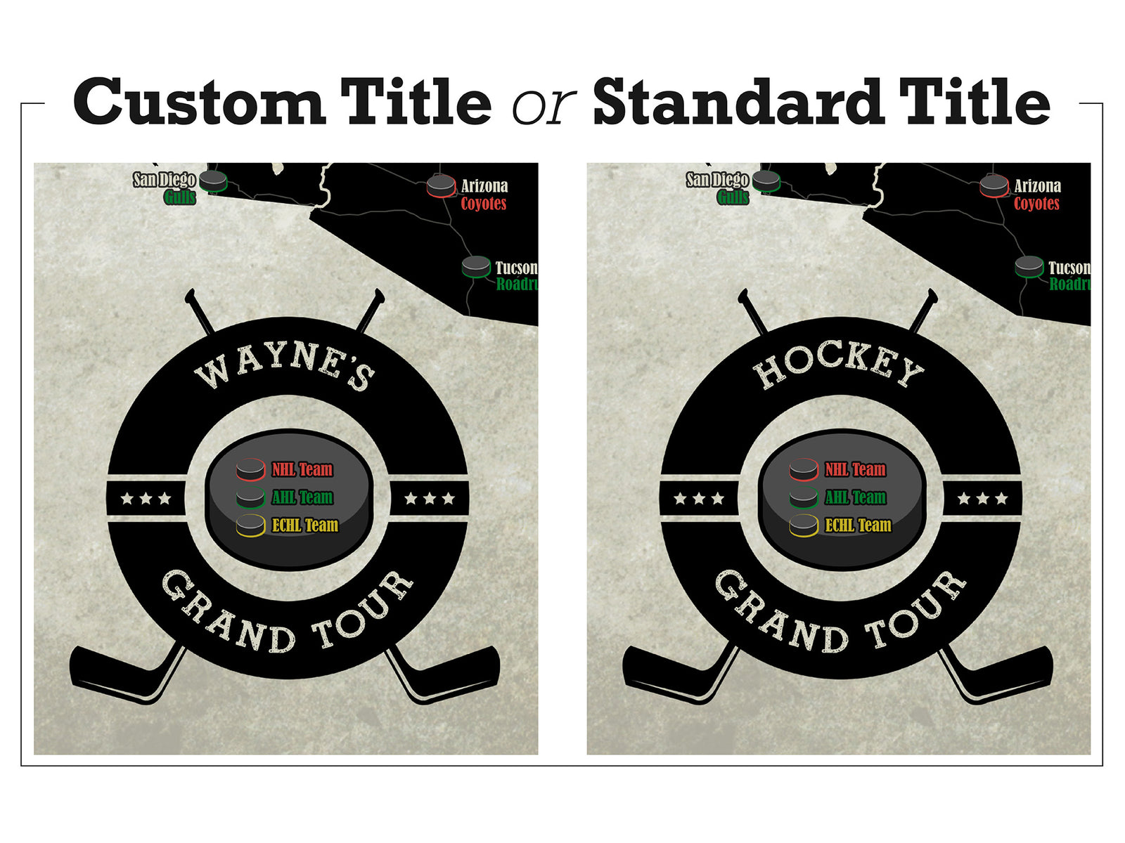 NHL AHL ECHL Hockey Teams Map – GeoJango Maps