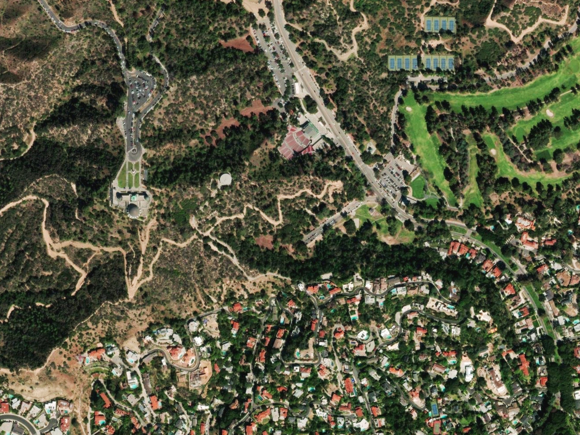 Hollywood Hills Aerial Photo – GeoJango Maps