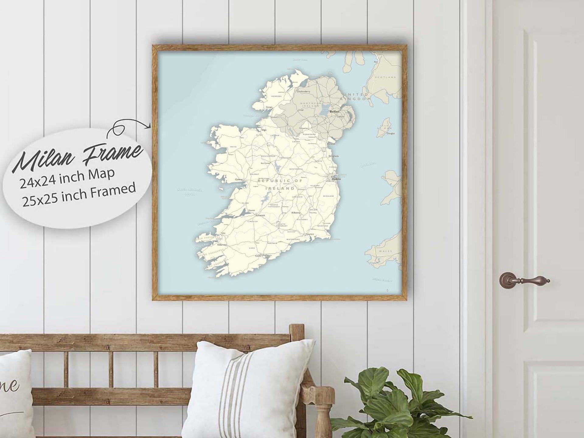 Wall Map of Ireland – GeoJango Maps