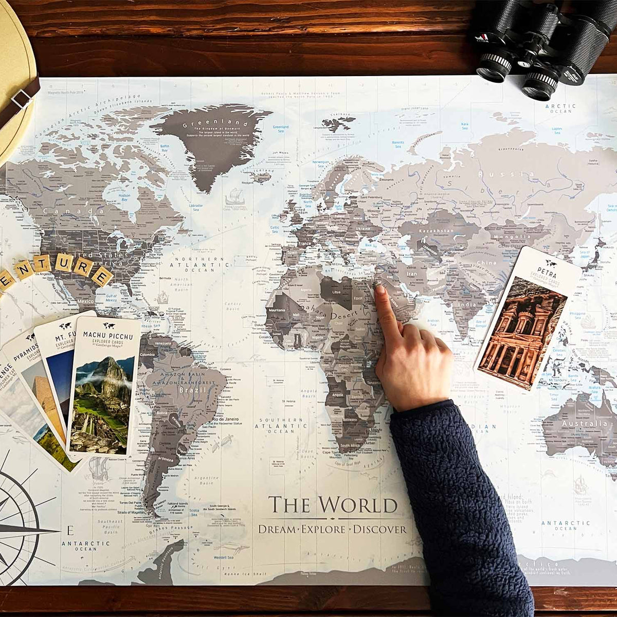 World map wall art – GeoJango Maps