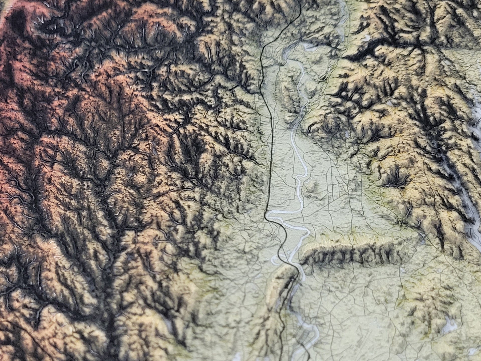 Massachusetts Map - Topographic Elevation Map with Shaded Relief ...