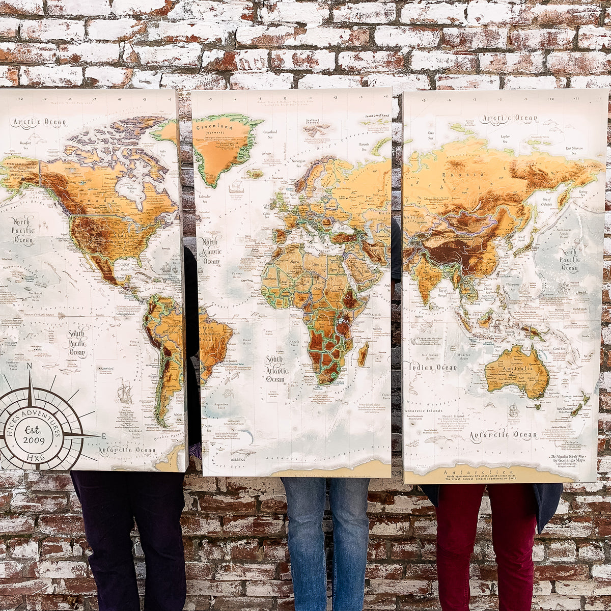 Vintage World Map Style with Modern Geography – GeoJango Maps