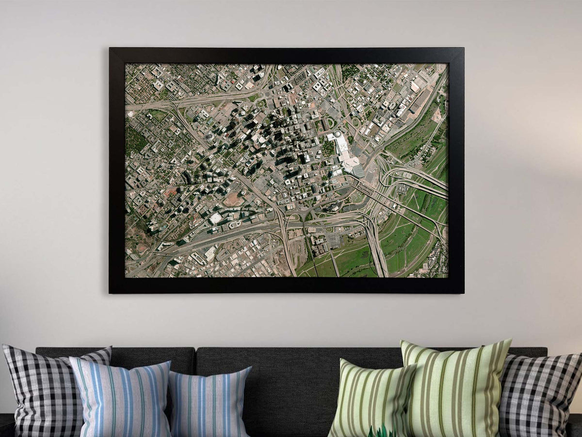 Downtown Dallas View from Space – GeoJango Maps