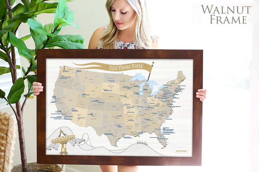 Theme Park in USA Map | Best Amusement Parks Map – GeoJango Maps