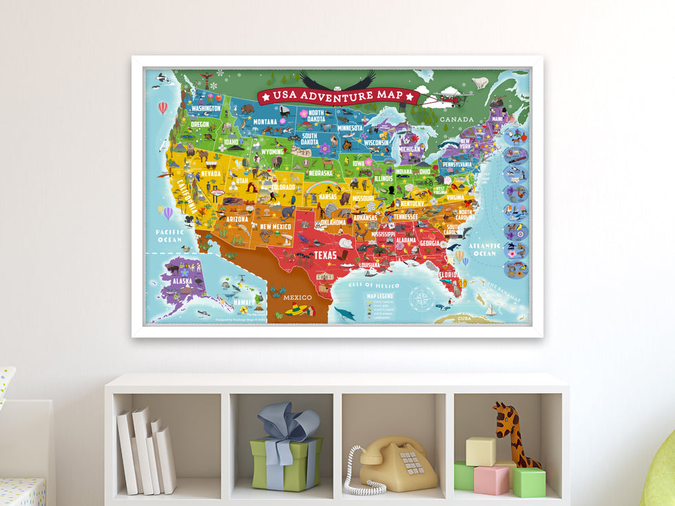 United States Map For Kids – GeoJango Maps