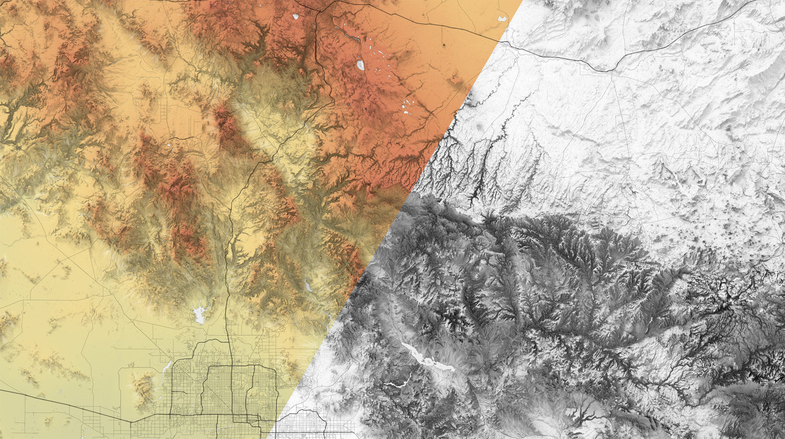 Elevation Maps - Topographic Maps with Shaded Relief – GeoJango Maps