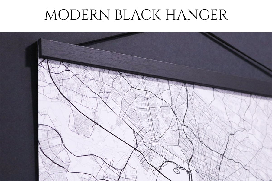 Wood Poster Hanger Kit – GeoJango Maps