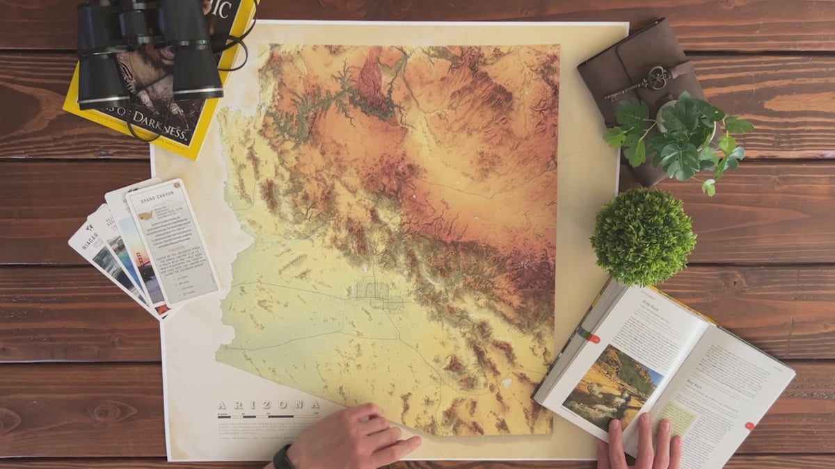 Oregon Relief Map - Topographic Elevation Map with Shaded Relief ...