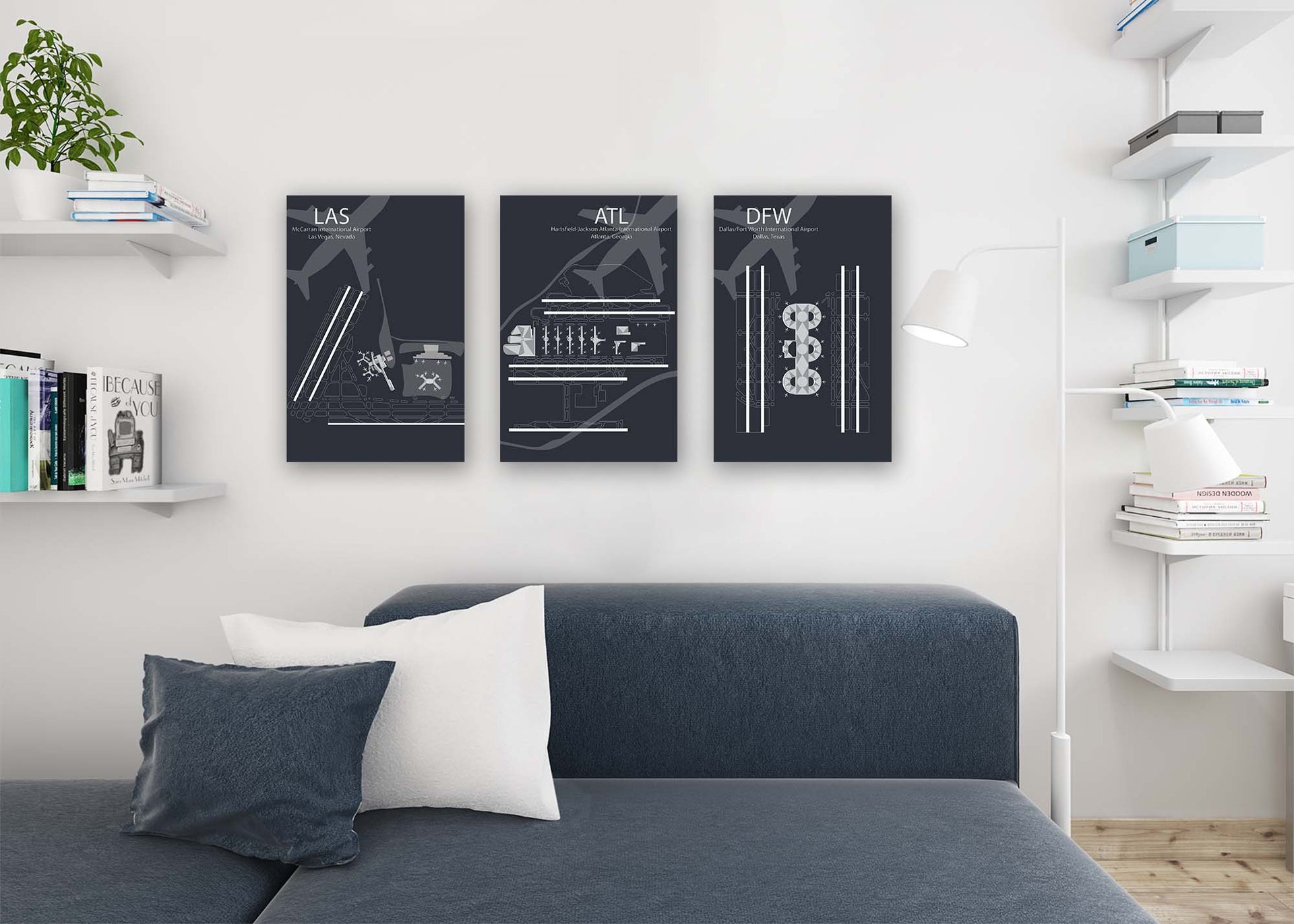 LAS - Las Vegas Harry Reid Airport Map – GeoJango Maps