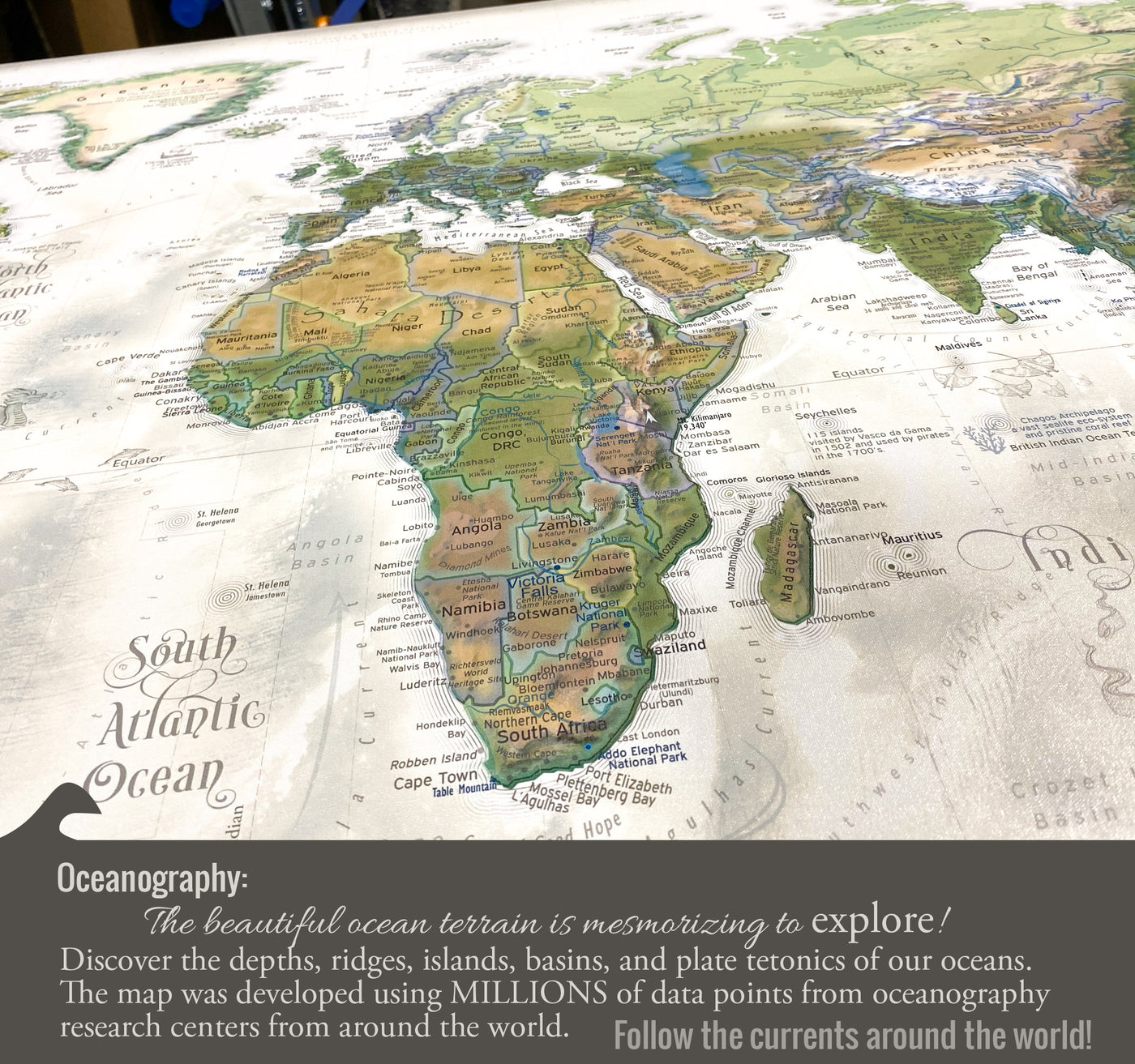 Personalized World Map - Travel Tracker Map with Pins - Nautilus ...