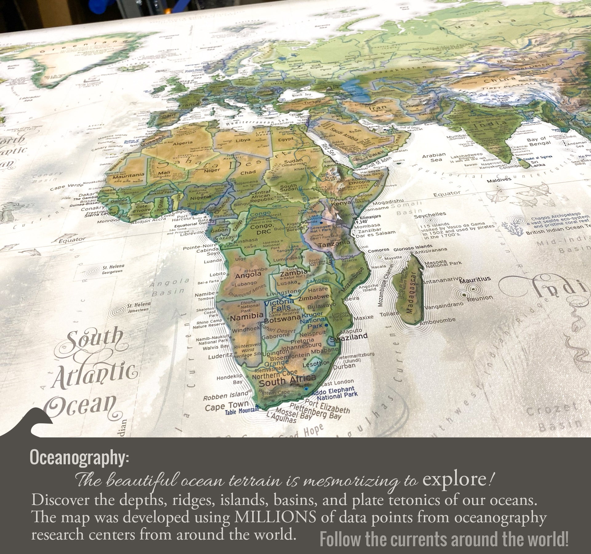 Personalized World Map - Travel Tracker Map with Pins - Nautilus ...