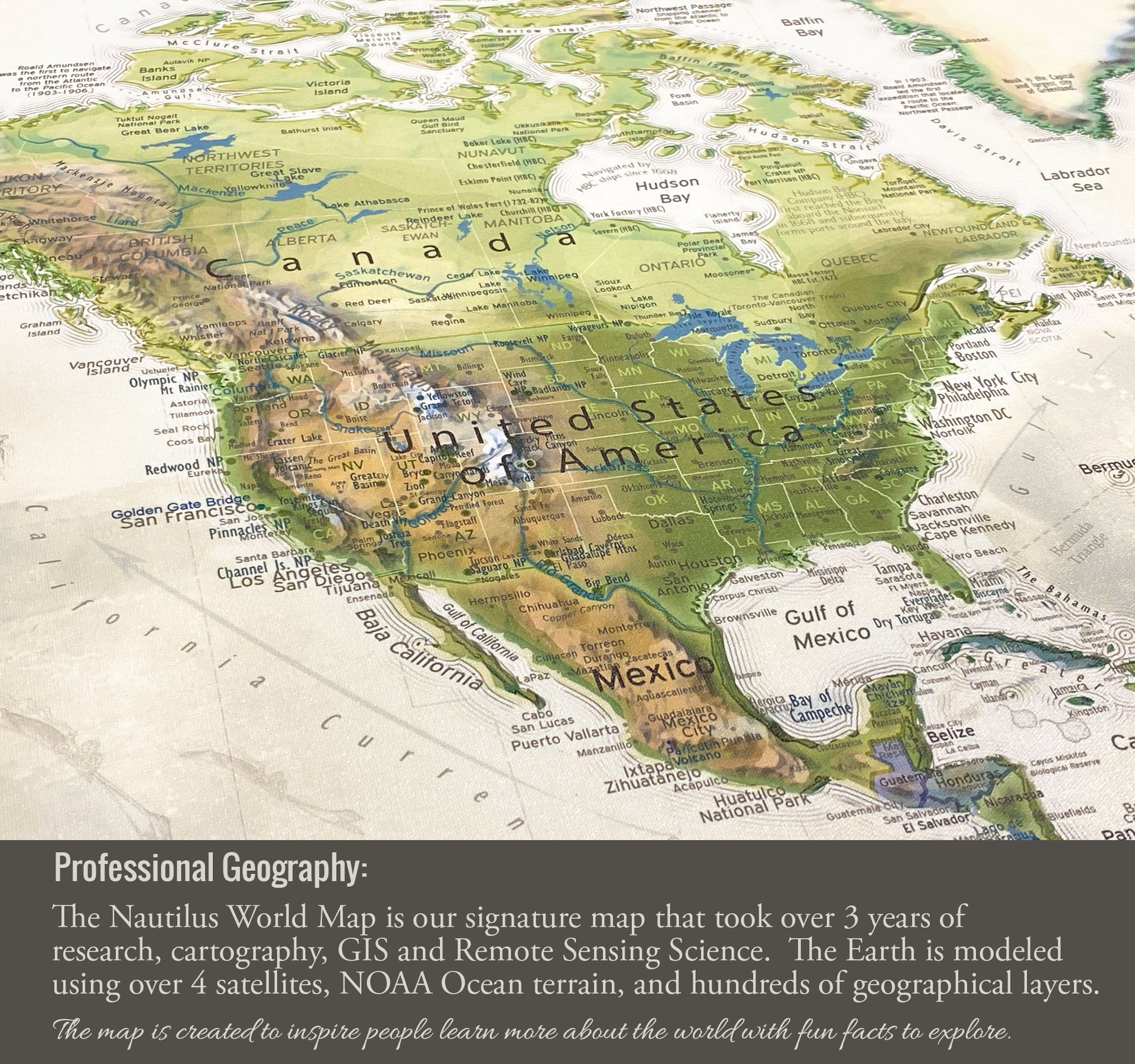 Personalized World Map - Travel Tracker Map with Pins - Nautilus ...