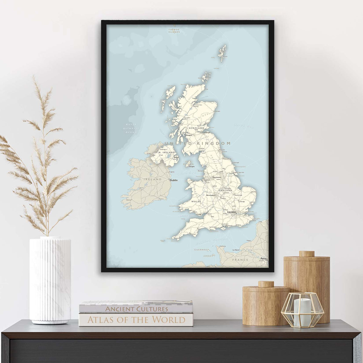 Detailed Map of England and United Kingdom – GeoJango Maps