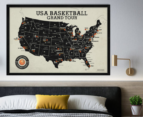 NBA Team Map, Basketball Arena Map – GeoJango Maps