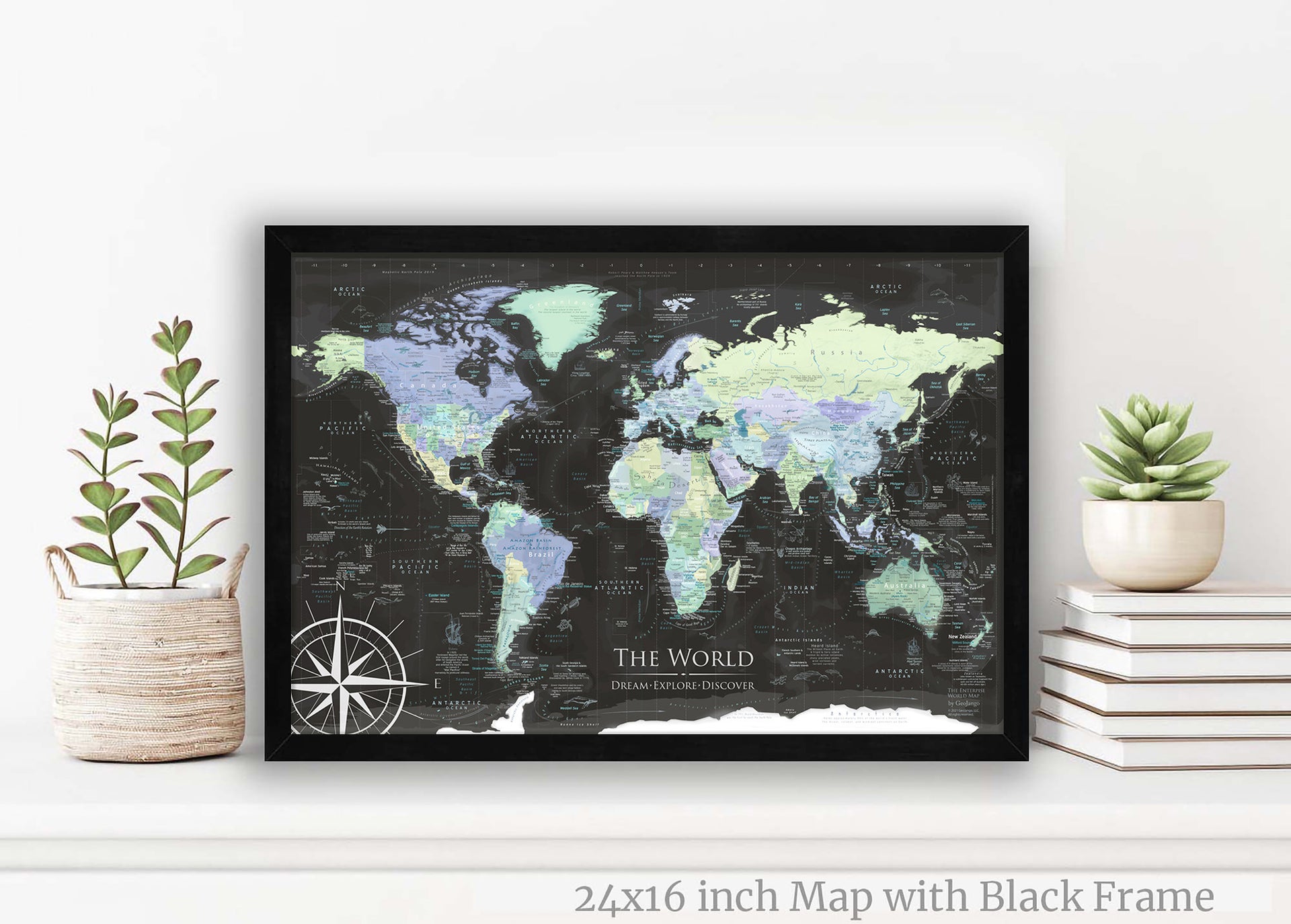 World travel map – GeoJango Maps