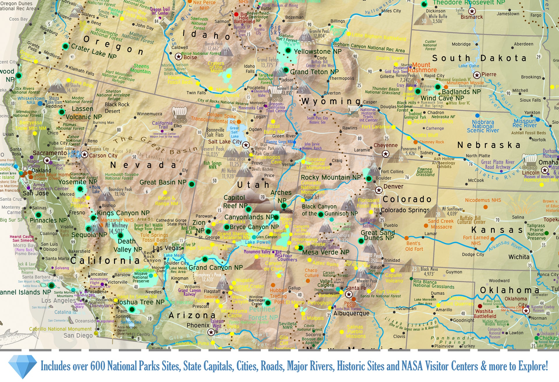 Wholesale National Parks Map - Nautilus Edition – GeoJango Maps