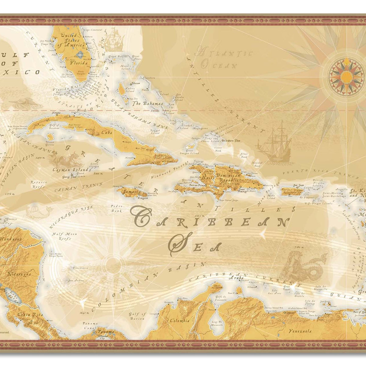Wholesale Caribbean Islands Map – GeoJango Maps