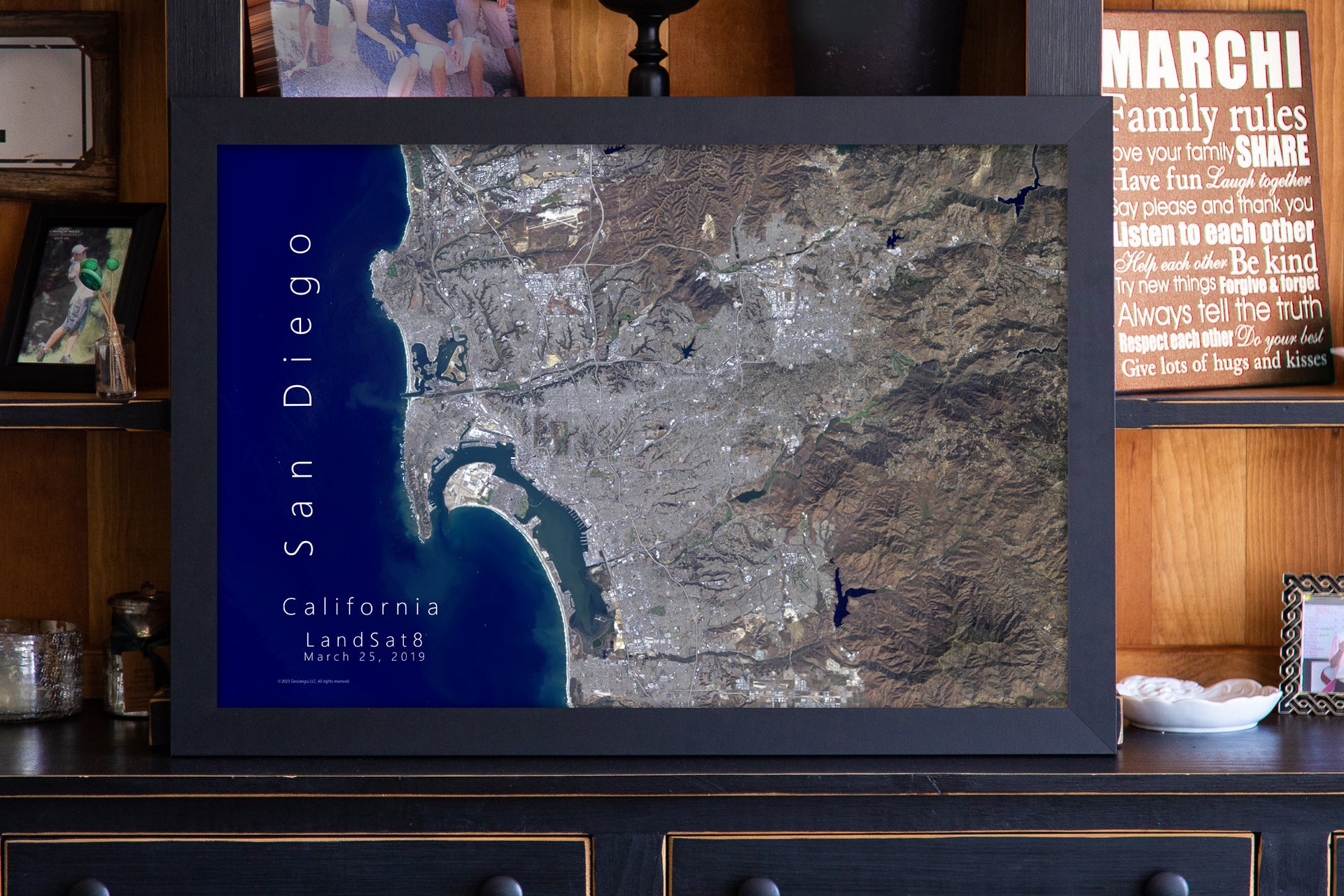 San Diego Satellite Map – GeoJango Maps