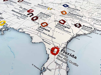 SEC College Football Stadium Map – GeoJango Maps